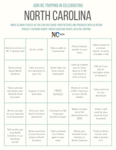 Play North Carolina Bingo to Celebrate NC With Us | NC Tripping
