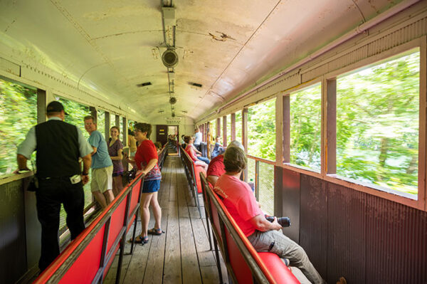 Hop on the Great Smoky Mountains Railroad in Bryson City NC!