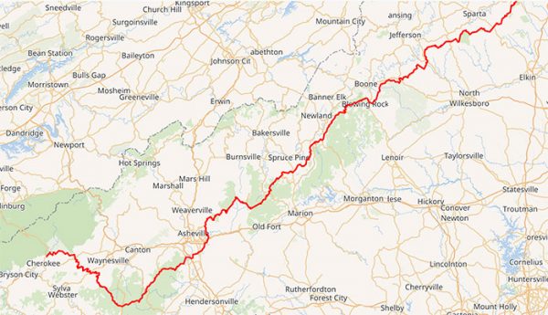 North Carolina Travel Map with 1000 Great Places Included