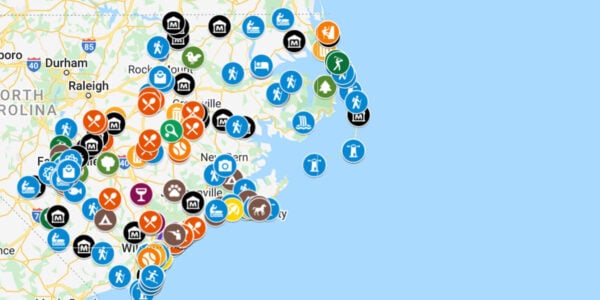 Eastern North Carolina Map (with 300+ Amazing Places Listed)