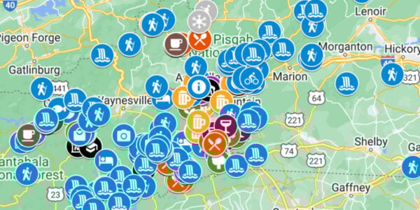 Waynesville NC Map of 30+ Attractions (+ Surrounding Areas)